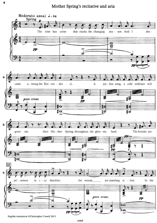 Mother Spring’s narrative - World Opera in English